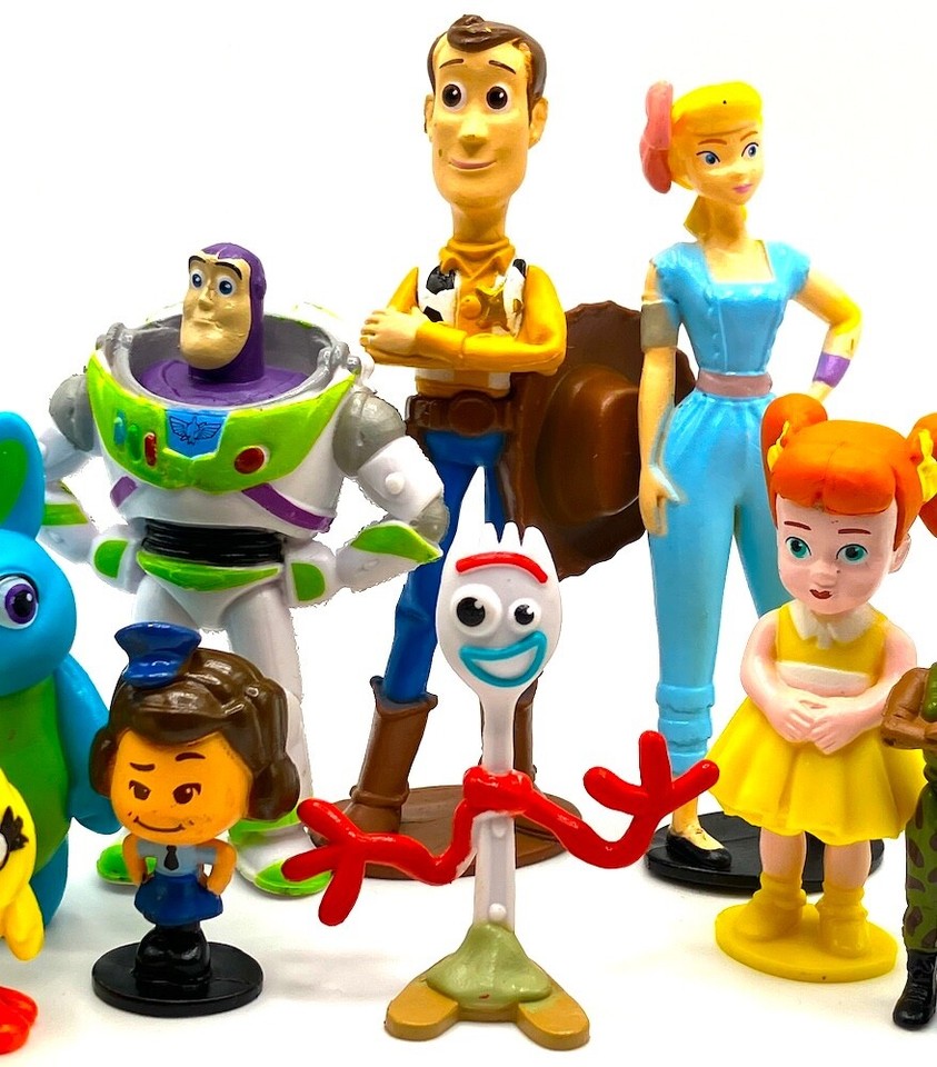 TOY STORY 4 Figure Play Set DISNEY Pixar PVC TOY Woody BUZZ Bo Peep ...