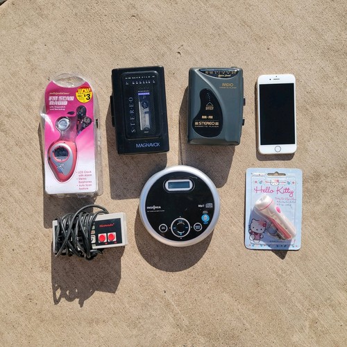 Electronics Lot IPhone 6 Walkman Portable CD Nintendo Hello Kitty ...
