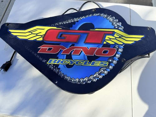 GT BICYCLES / DYNO BMX Illuminated LED Bike shop window sign | eBay
