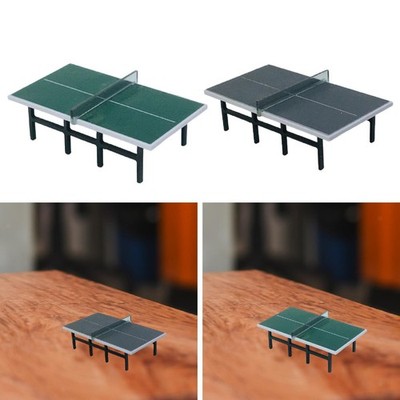 Mini Table Tennis Table Table Ornament 1:87 for Crafts Photo Props ...