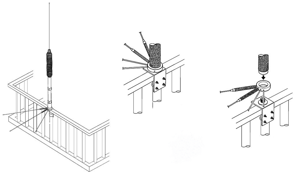 Yaesu ATAS-120A Active Tuning Antenna System & ATBK-100 Radial Antena ...