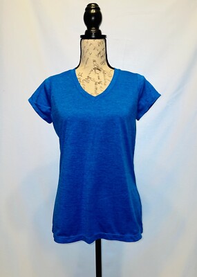 Beautiful XERSION Women's Azure Blue Top w/Cap Sleeve V-Neck Size ...