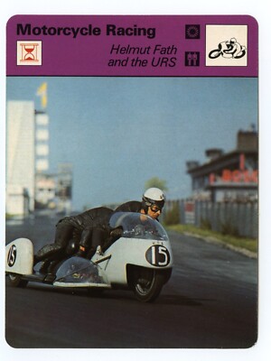 Helmut Fath Sidecar - Motorcycle Racing Sportscasters Card | eBay