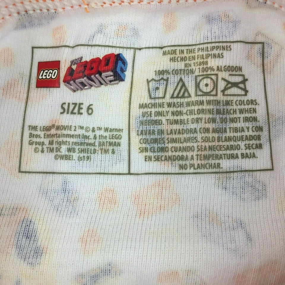 The Lego Movie 2 Boys 3 Pair Cotton Briefs Underwear Sizes 4 OR 6 NEW ...