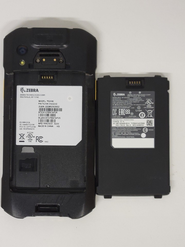 *MINT* Zebra TC21 TC210K-01A222-NA Mobile Barcode Scanner | eBay