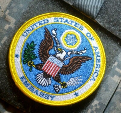 STATE DEPT US EMBASSY Generic USMC DSS CIA SAD burdock PATCH not nation ...