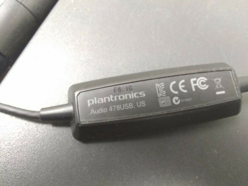 Plantronics Audio 478USB Stereo Folding Headset Microphone Headset | eBay