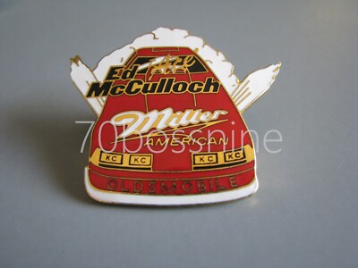 ED McCULLOCH MILLER OLDSMOBILE FUNNY CAR FRT. NHRA DRAG RACING HAT PIN ...