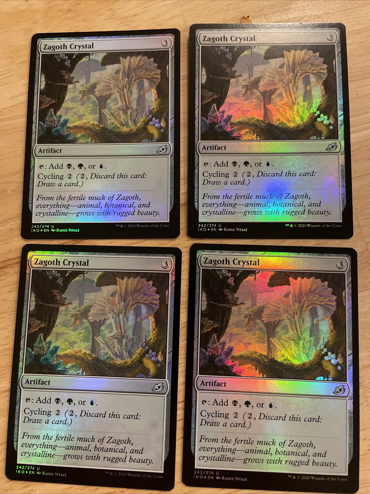 FOIL ZAGOTH CRYSTAL X4 Ikoria IKO Magic MTG MINT CARD | eBay
