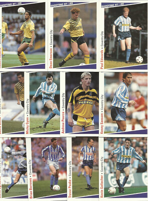 Merlin Shooting Stars 1992 Complete Set Coventry FC x 11 | eBay UK
