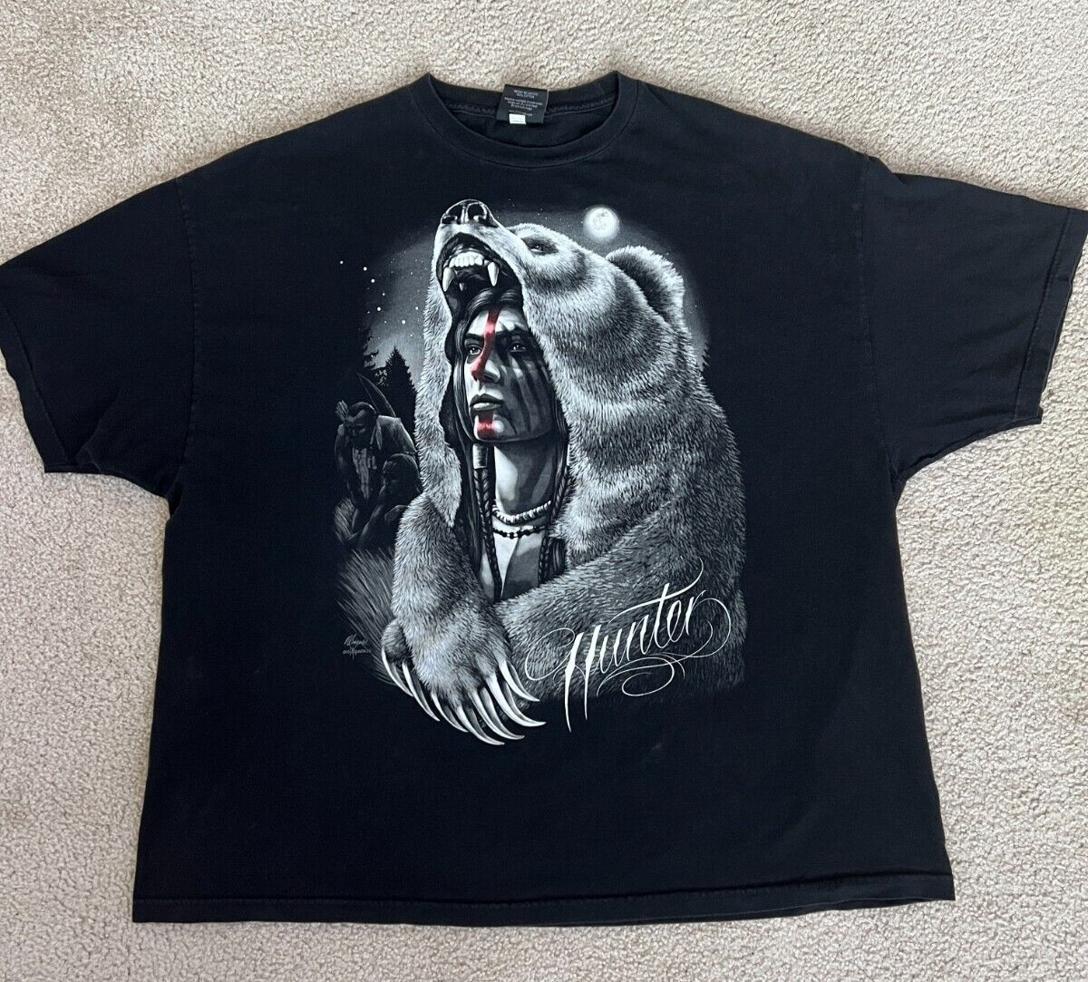 David Gonzales DGA Art Native American Bear Moon T Sh… - Gem