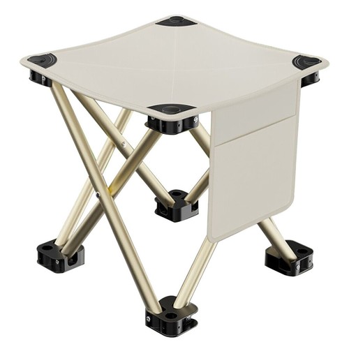 33cm Outdoor Aluminium Alloy Folding Stool Picnic Camping Stool With ...
