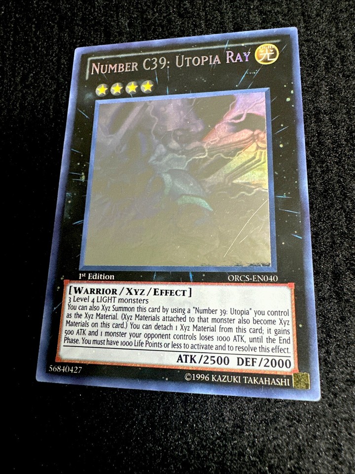 🔥YUGIOH • NUMBER 39: UTOPIA RAY • GHOST RARE • ORCS-EN040 • 1st EDITION ...
