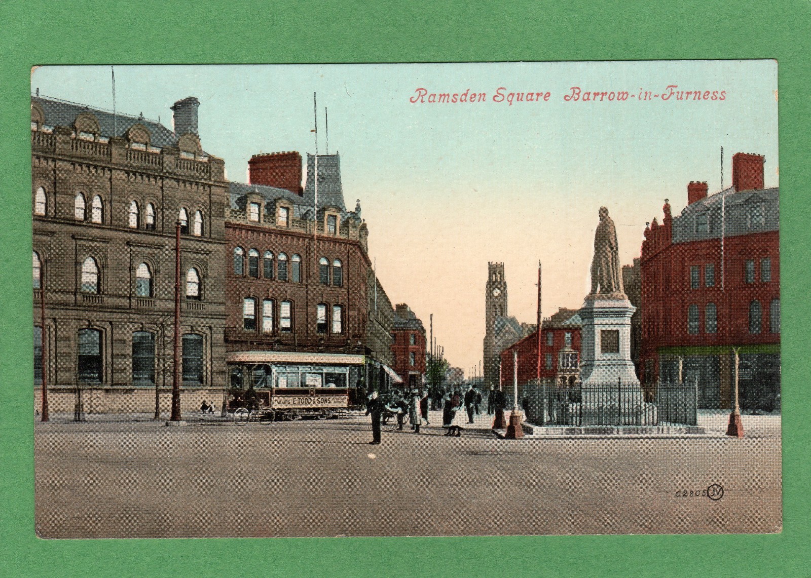 Ramsden Square Tram Barrow in Furness pc unused Valentines Ref K677 | eBay