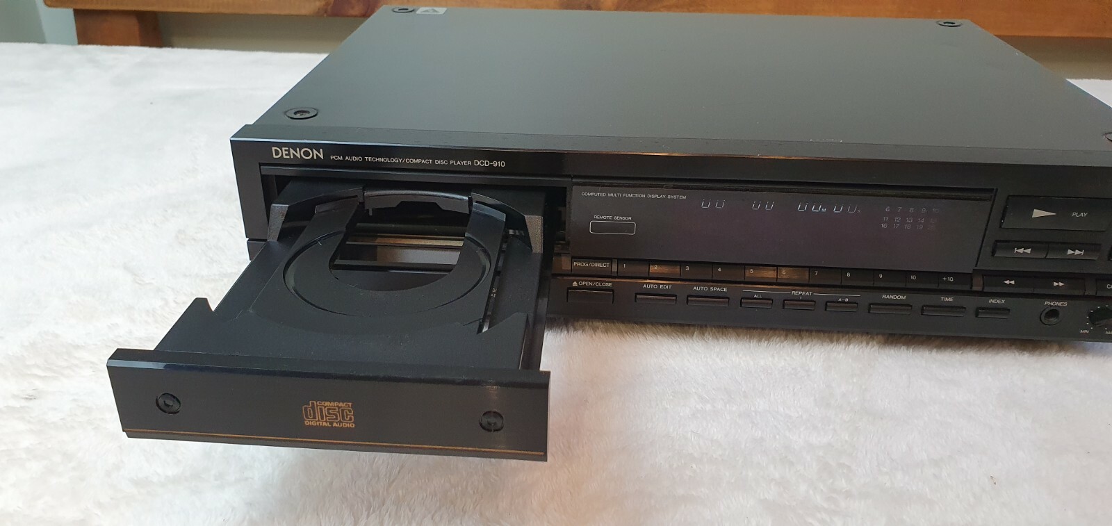 Denon DCD-910 CD Player Tested and Working Vintage 1988 120V version ...