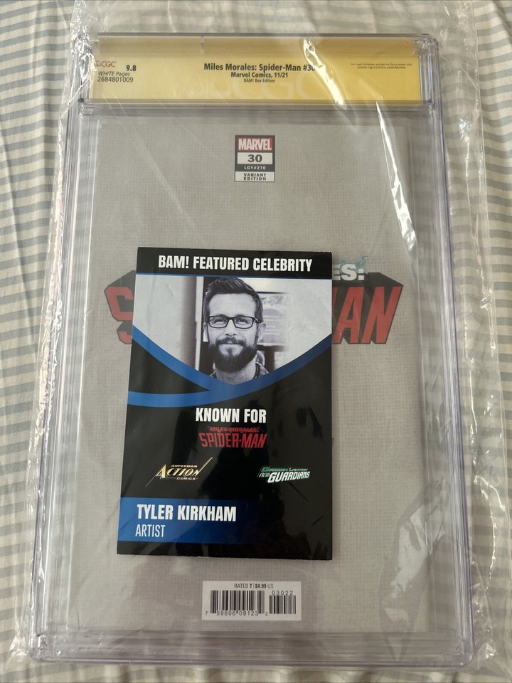 Miles Morales Spider-Man #30 CGC 9.8 SS - Tyler Kirkham Signed BAM ...