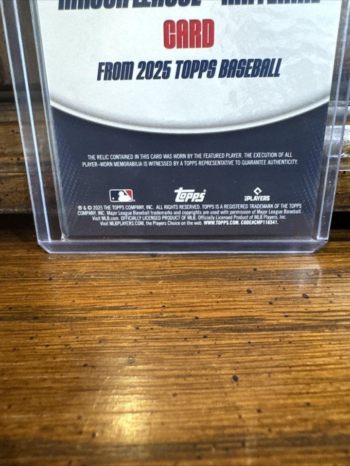 55/99! 2025 Topps Update Luke Keaschall Major League Material Patch RC ...