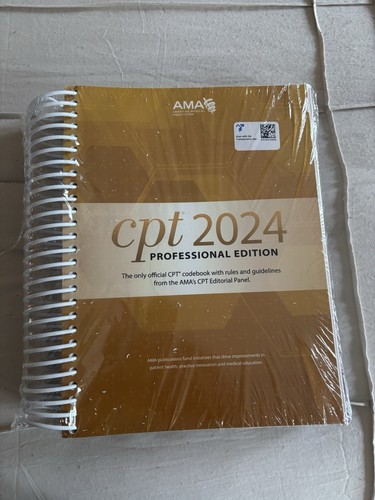 CPT 2024 Professional Edition Codebook With Rules & Guidelines AMA ...