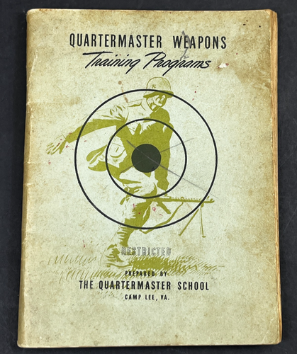 1944 WW2 Quartermaster School Weapons Guns Training Programs Camp Lee ...