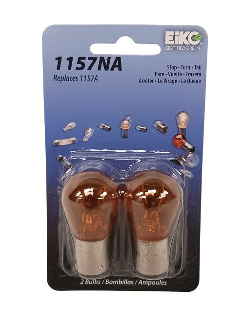 10 Packs Eiko 1157NA-BP Amber Stop Turn Tail Light Bulbs 2-Pack Each ...