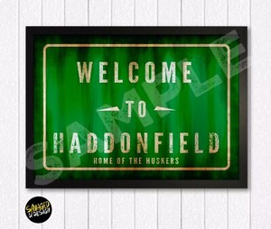 Welcome To Haddonfield, Sign Print, A3 size. Michael Myers, Halloween ...