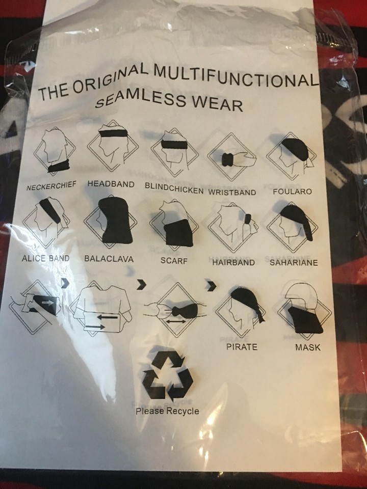 TAMPA BAY BUCS Original Multifunctional Seamless Wear Mask Buff ...