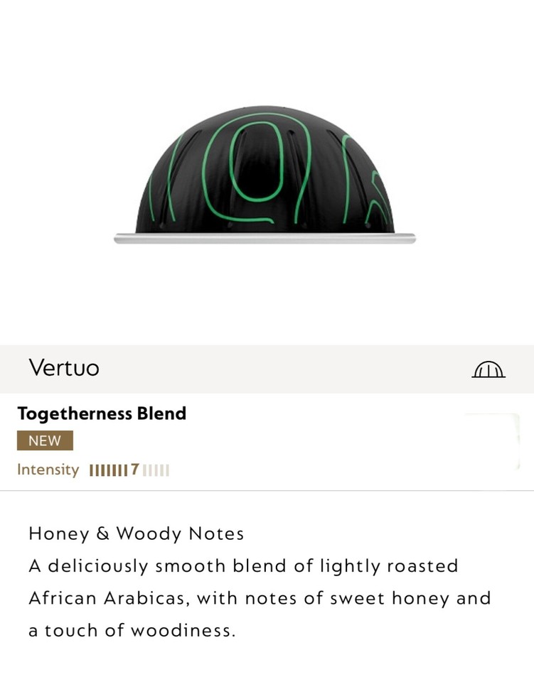 Nespresso Vertuo Samra Origins by THE WEEKND -Togetherness Blend - 1 ...