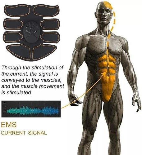 Electric Muscle Stimulator EMS Wireless Buttocks Hip Trainer Abdominal ...