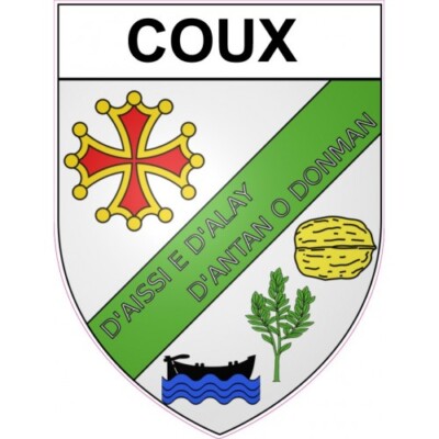 Coux 24 ville Stickers blason autocollant adhésif | eBay