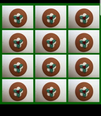 12 x edible CHRISTMAS pudding toppers cake decorations cupcake fondant ...