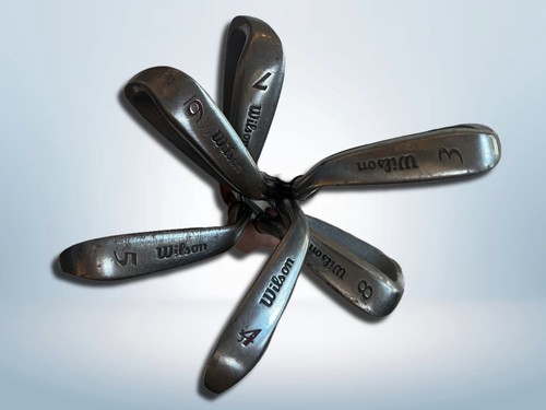 FIVE Wilson Deep Red Irons 3-8 ~~Regular flex shafts ~~ Golf Pride ...