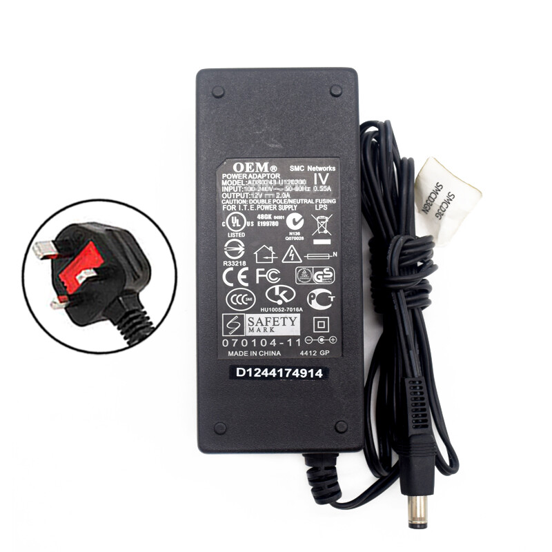 OEM 12V 2A AC Power Adapter Supply Adaptor For SMCD3G SMC D3G ADS0243 ...