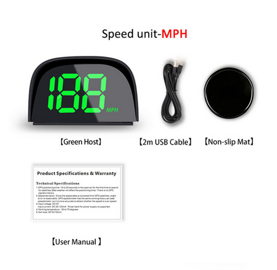 Car Digital GPS Speedometer Head Up Display Speedometer Accessories For ...