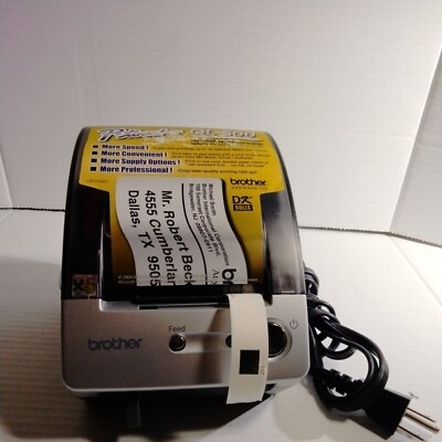 Brother P-Touch QL-500 Thermal Label Printer w power, USB & labels ...