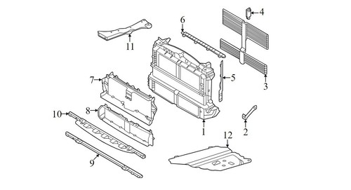 Genuine Ford Maverick Front Radiator Support Bracket (2022-2023) OE ...