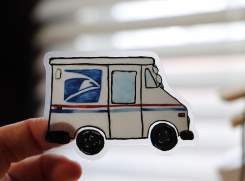 USPS LLV sticker Postal Worker Mail Carrier Post Office Stickers | eBay