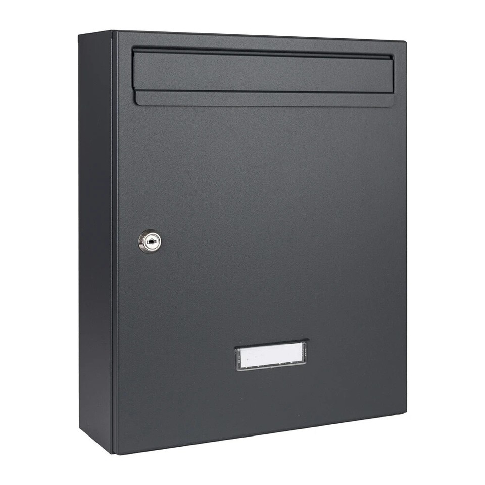 Outdoor Wall Mounted Post Box W5 Galvanised Steel Powder Coated A4 ...