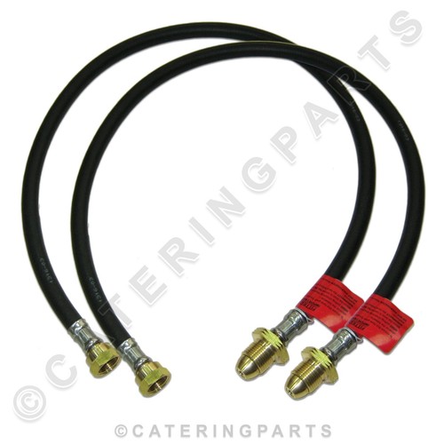 2 x LPG HOSES POL x W20 35 INCH PIGTAIL GAS PIPE 35" LP PROPANE BOTTLE ...
