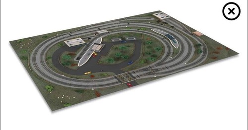 Hornby R8217 - OO Gauge Railway Layout Trak-Mat Diorama Size 1800mm x ...