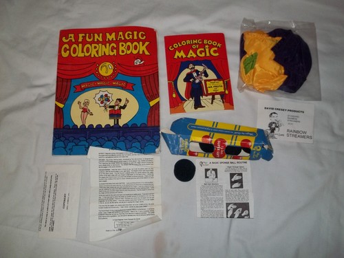 vtg Fun Incorporated Magic Coloring Book Juggling balls Streamers + NOS ...