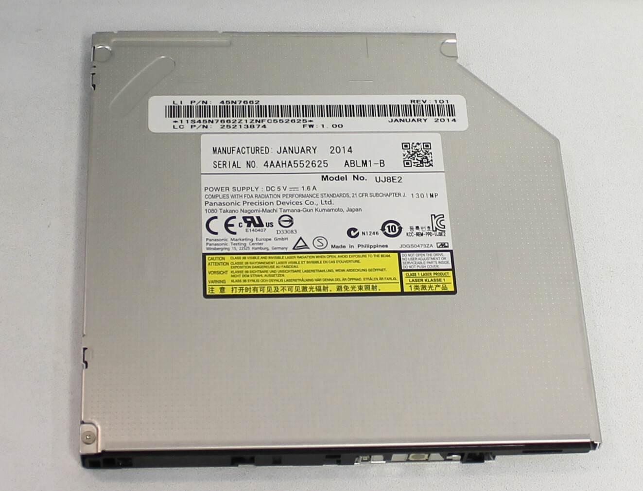 17604-00011200 Asus Dvd S-Multi Dl 8X/6X/8X6X/5X Drive Uj8E2 Q551Ln ...