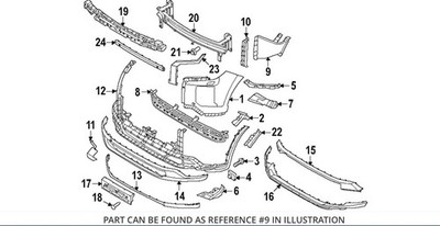 Hyundai Palisade 3.8L 2023-24 Air Duct Front Bumper Right-hand OEM ...