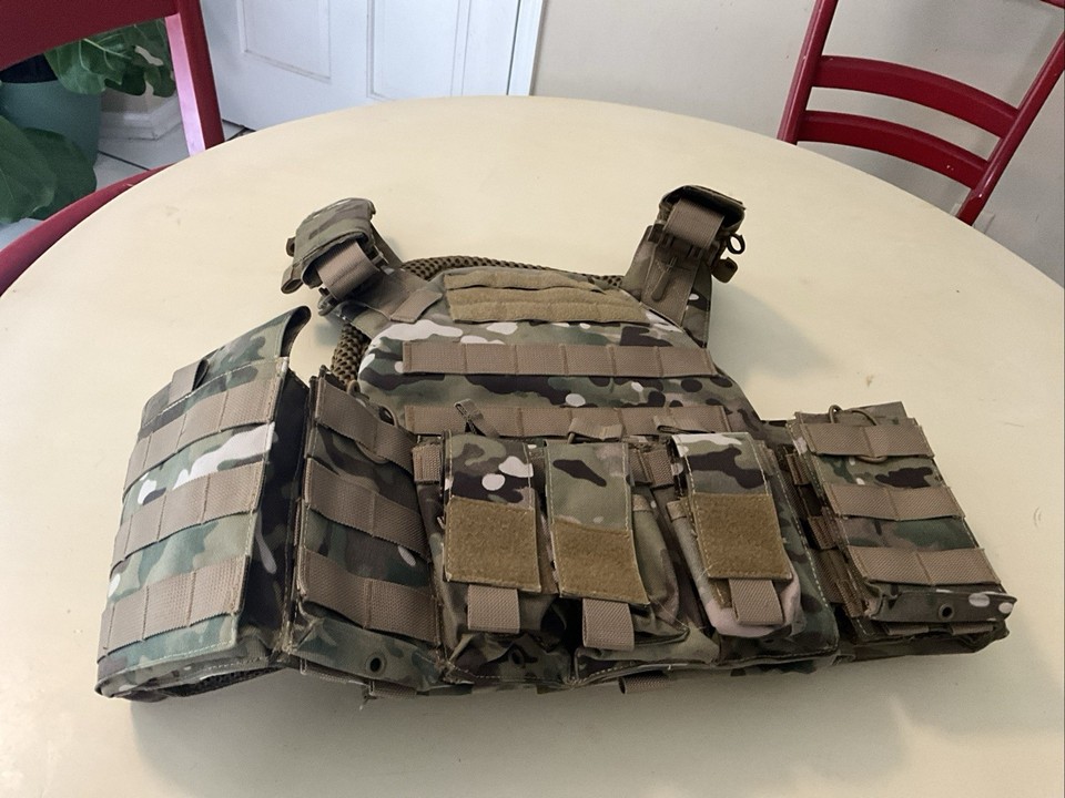 Tactical Vest Plate Carrier Multicam For Armor Plates | eBay
