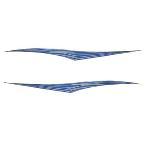 Blue Wave Boat Decal U25761-01 Silver / Blue 73 3/8 Inch - SET OF 2 | eBay
