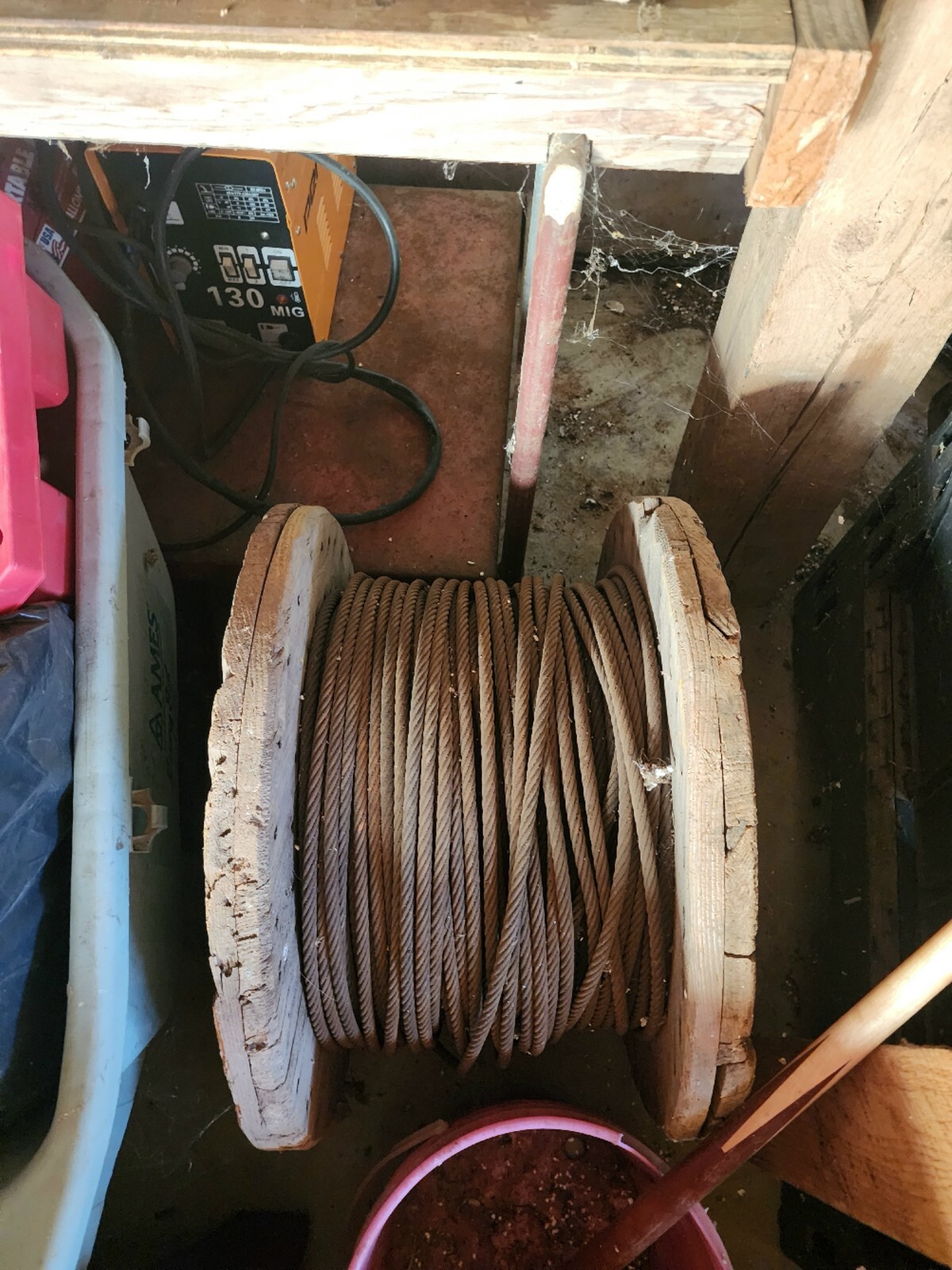 Vintage BB Bros. 5 Ton Hand Crank Cable Winch, All Steel, w/3/8" cable ...