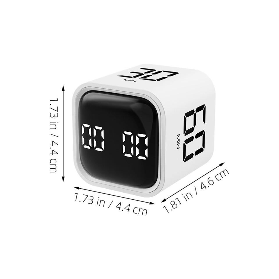Cube Timer Digital Timer Portable Alarm Cube Timer for Study Cooking ...