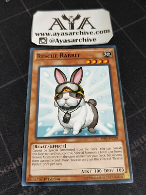 RESCUE RABBIT - 1ST ED COMMON NM SR04-EN020 - YUGIOH A+ STORE | eBay