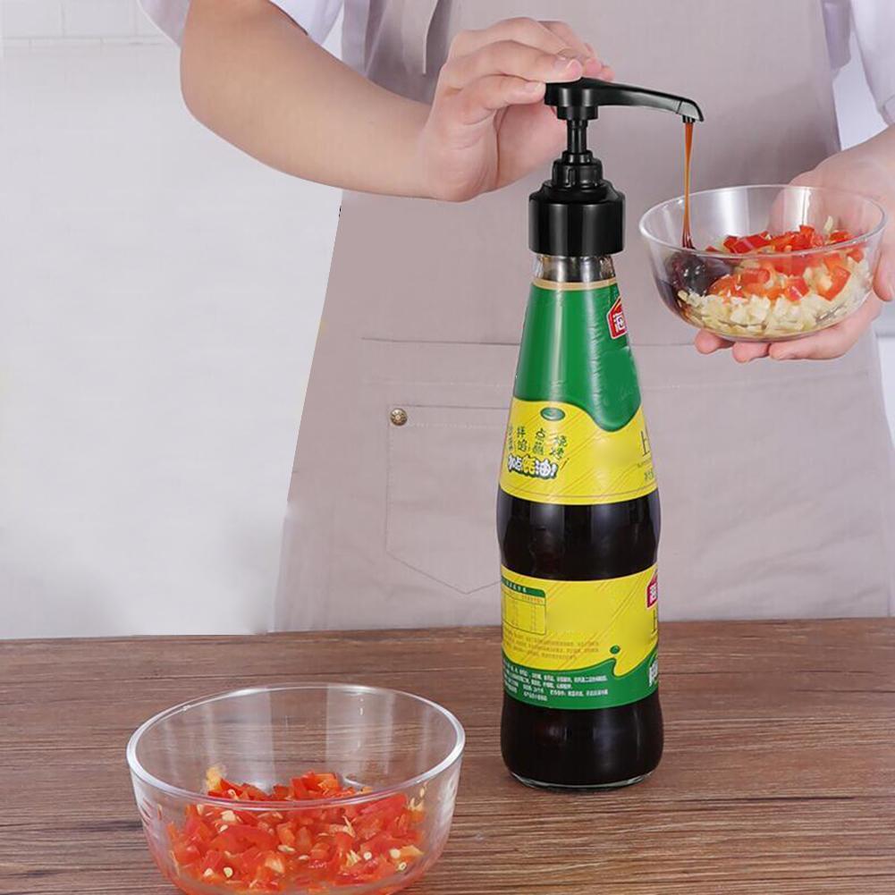 Seasoning Sauce Bottle Spice Container Press Nozzle Kitchen Gadget ...