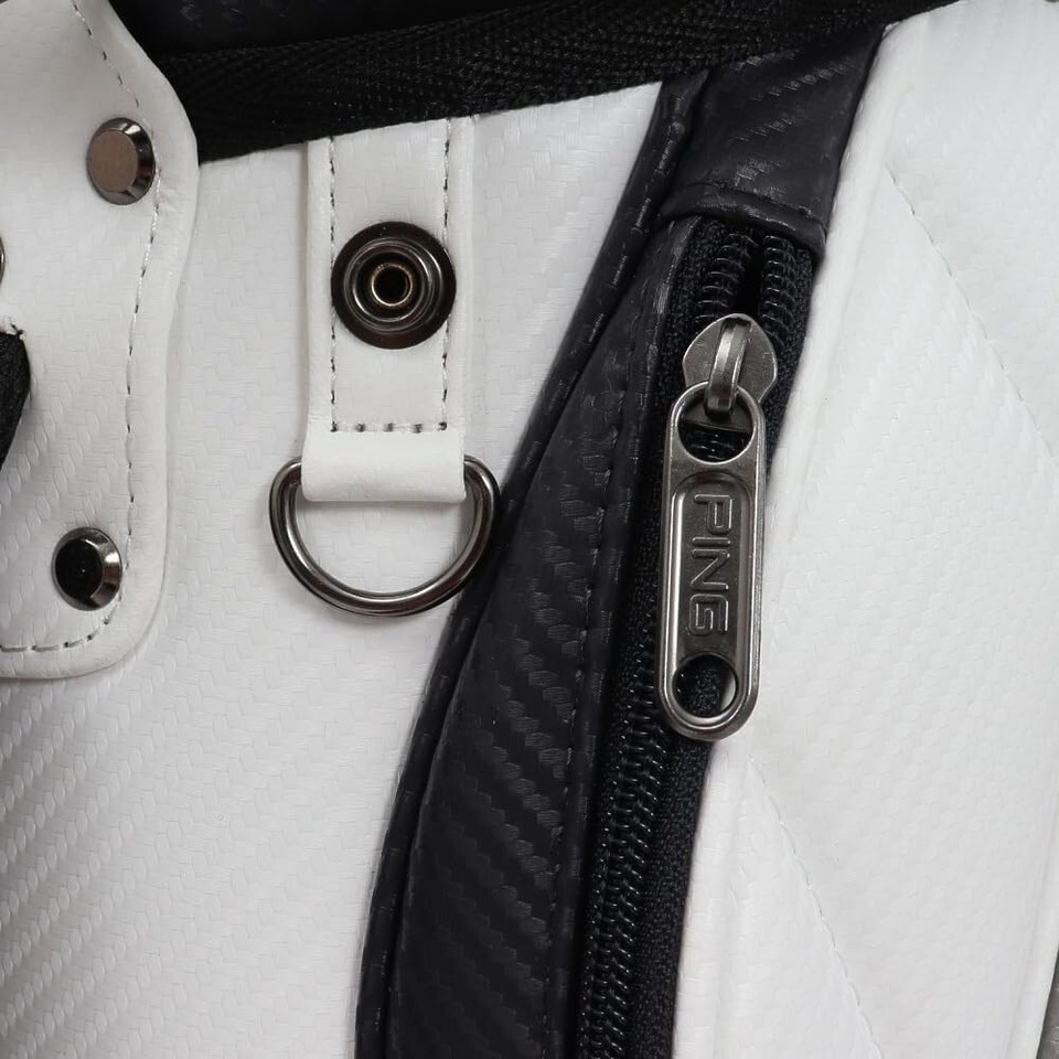 PING Golf Men's Caddy Bag SOFT PU 9.5 x 47 inch 3.2kg Navy White CB ...