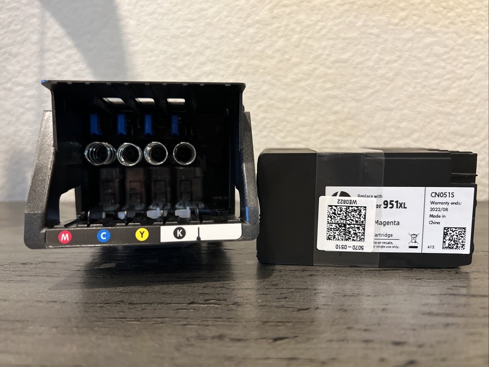 Genuine HP CR322A /CR321A Print Head W/ HP 950 and HP 951 Starter Inks ...